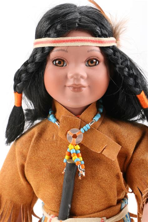 Three Native American Dolls By Perillo From The Danbury Mint Ebth