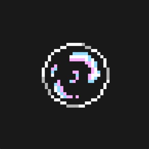 Single Bubble In Pixel Art Style 21195023 Vector Art At Vecteezy