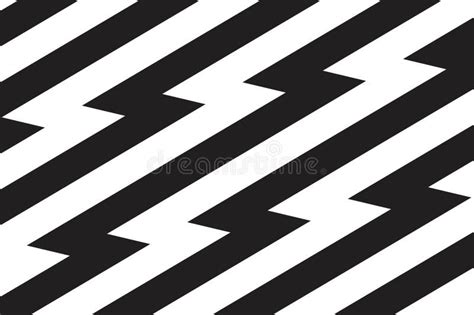 Repeating Black And White Zigzag Lines Jagged Stripes Background Stock Vector Illustration Of