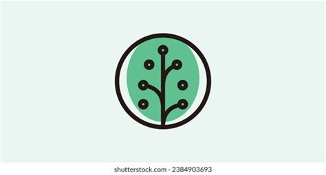 Leaf Tech Logo Design Made Circle Stock Vector Royalty Free 2384903693 Shutterstock