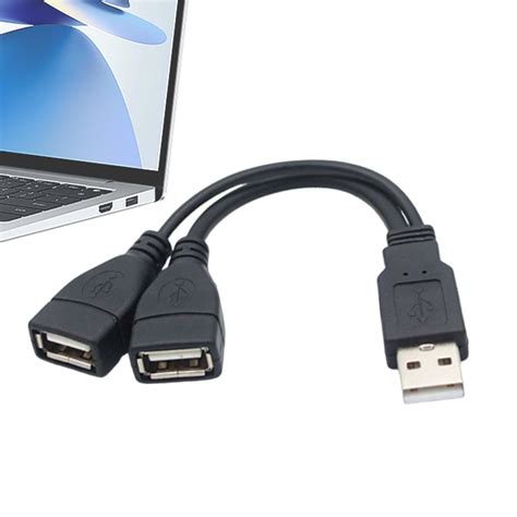 Usb Splitter 1 In 2 Out Usb Y Splitter Y Cable Usb Port