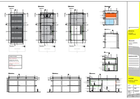 Plano Arq Locales Calle Pdf Materiales De Construcción Albañilería