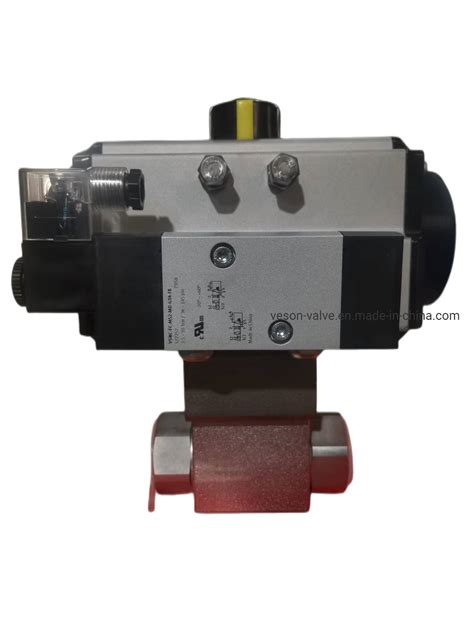 Pneumatic Actuated Screwed Ball Valve Pneumatic Actuated On Off Valve