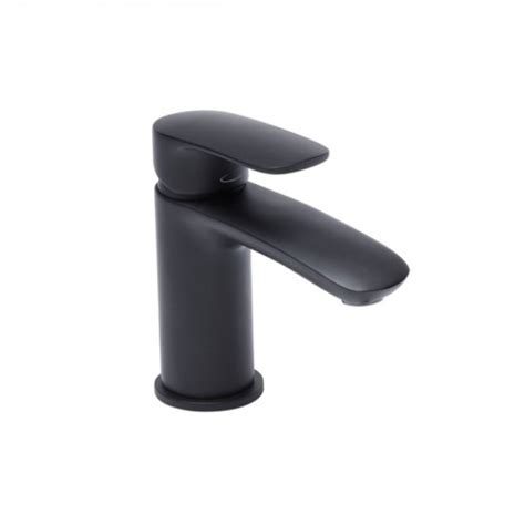 Tavistock Avid Basin Mixer With Click Waste Matt Black Bathroom