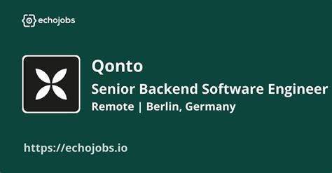 Qonto Is Hiring Senior Staff Backend Software Engineer Remote Friendly Berlin Germany