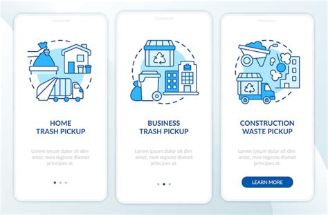 Premium Vector Software Development Onboarding Mobile Web Pages Template Responsive