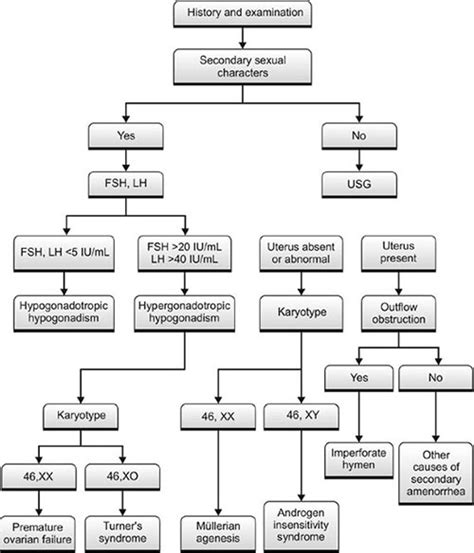 Primary Amenorrhea Algorithm Primary Amenorrhea Algorithm