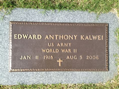 Edward Anthony Ed” Kalwei 1918 2006 Find A Grave Memorial