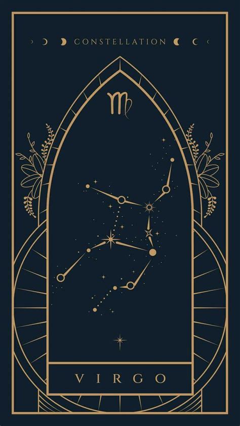 Virgo Constellation Zodiac Illustration 25679120 Vector Art At Vecteezy