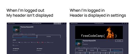 my profile header isn t displayed freecodecamp forum account the