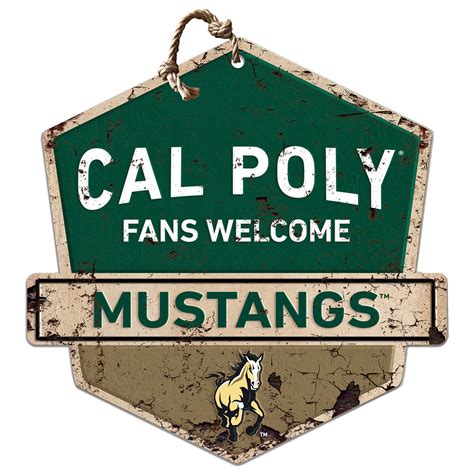 Cal Poly Mustangs 20 X 20 Fans Welcome Sign