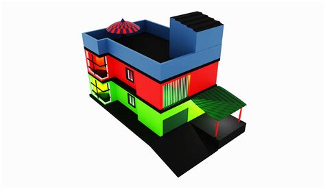 Artstation Low Poly Building Game Ready Asset Building Type Indian Style Game Assets