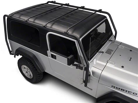 Barricade Jeep Wrangler Roof Rack Textured Black J100532 04 06 Jeep