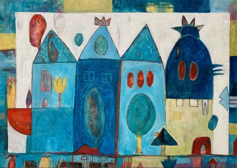 Traumstadt 3 Von Doris Kummer 2018 Werk Auf Papier Acryl Bleistift Auf Papier Singulart