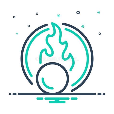 Mix Icon For Oxidizing Oxidizer And Unsafe Stock Vector Illustration