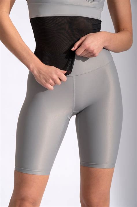 Bike Shorts Moon Grey Bike Shorts Wear Test Bustier Bra