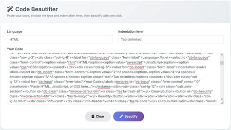 Code Beautifier Format And Beautify Code Online Free