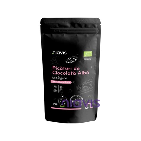 Picaturi Ciocolata Alba Bio 125gr Efarma