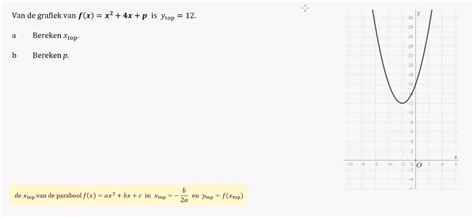 Video Uitwerkingen Havo 3 H3 2 De Top Van De Grafiek Y Ax 2 Bx C 12e Editie