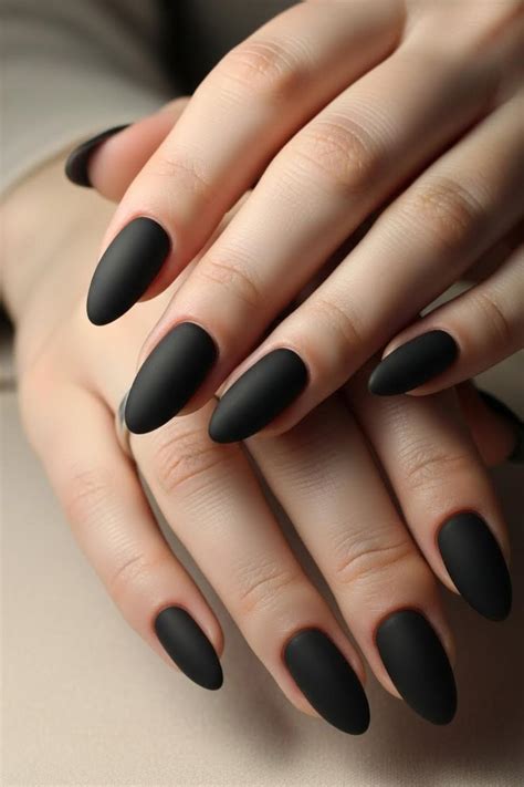 12 Matte Black Nails Trendy Designs Shapes And Styling Ideas Kpopmood