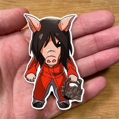 Dead By Daylight Killer Chibi Stickers Huntress Pig And Etsy