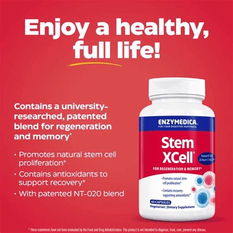 Stem Xcell™ 60 Capsules วิตามิน ผลิตภัณฑ์อาหารเสริม All About Supp