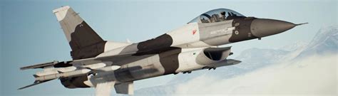 F 16c Fighting Falcon Arctic Camouflage At Ace Combat 7 Skies