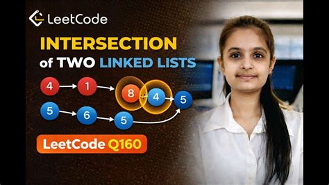 Leetcode Que 160 Intersection Of Two Linked Lists Youtube