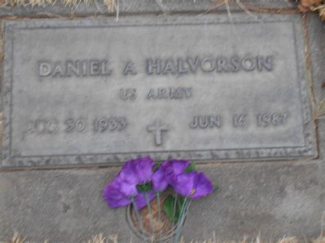 Daniel A Halvorson 1933 1987 Find A Grave Memorial