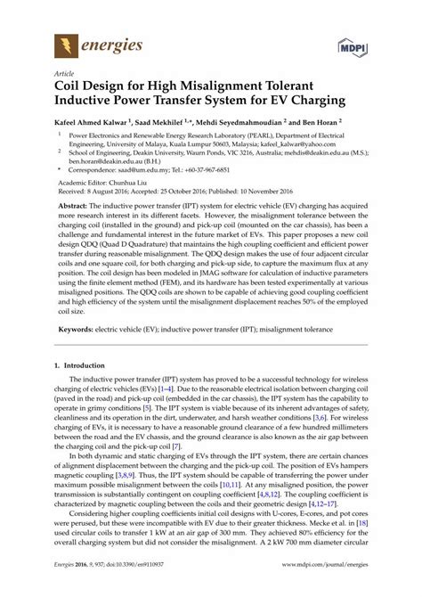 pdf coil design for high misalignment tolerant inductive power