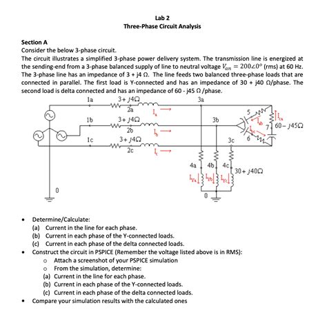 Solved Lab Three Phase Circuit Analysis Section A Consider Chegg
