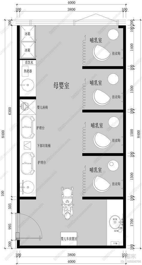 现代母婴室施工图下载【id1163236796】知末案例馆