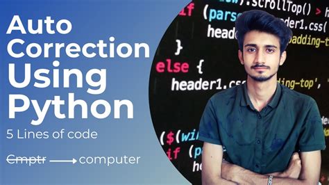 AutoCorrect Using Python PULKIT PY YouTube
