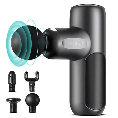 Brookstone Cordless Hot And Cold Percussion Deep Tissue Massager Gun 6 Intensity Levels