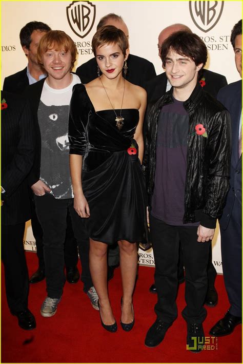 Rupert Grint Emma Watson And Daniel Radcliffe London Photocall Photo