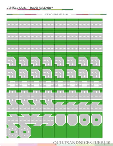 Zusammenstellung Straßenquilt Road Assembly