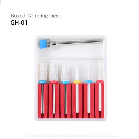 6pcs Rainbow Tungsten Carbideceramic Nail Drill B Vicedeal