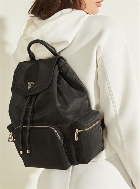 Eco Black Gemma Backpack Guess