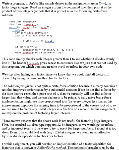 solved write a program in java the sample demos in the