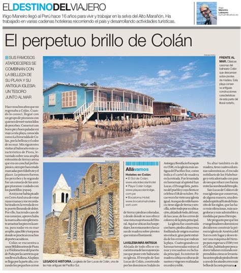 Pueblo Nuevo De Colán Playas Patrimonio Turismo Y Más Pdf