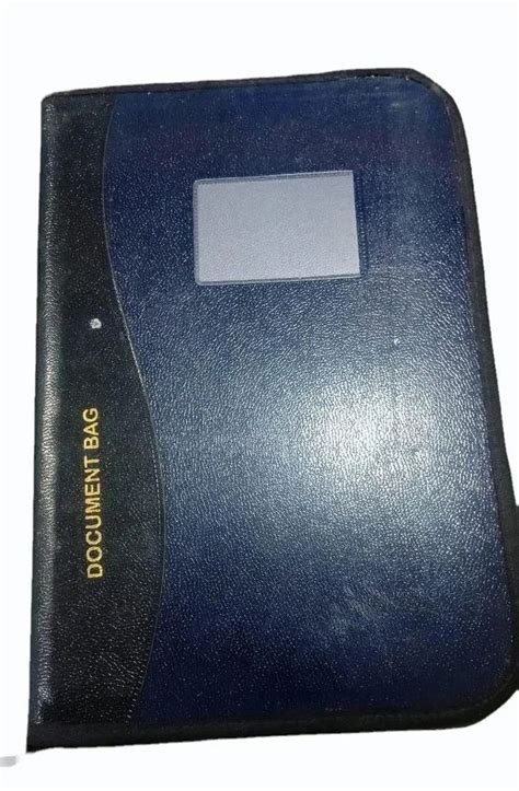 Plain Leather Blue Portfolio Documents File For Office A4 At Rs 120 In Raipur