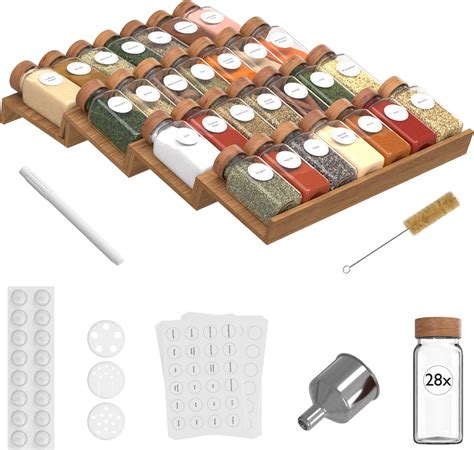 Noswo Kruidenrek Lade Met 28 Potjes Complete Set Vierkant
