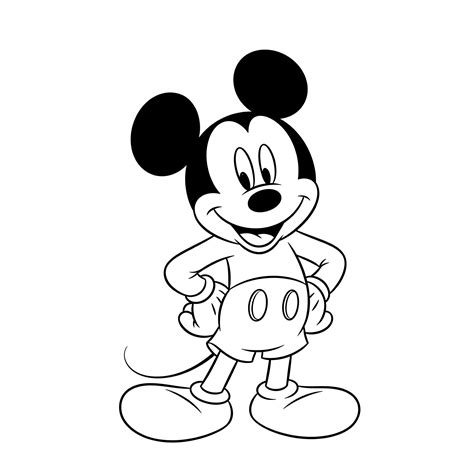 55 Mickey Mouse Para Colorear Imprimible Gratis Para Niños