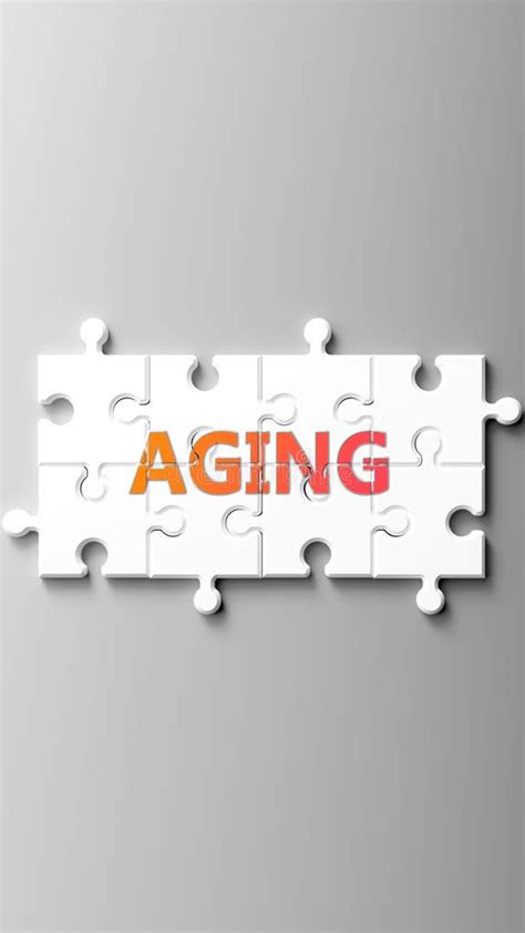 aging complex like a puzzle pictured as word aging on a puzzle pieces