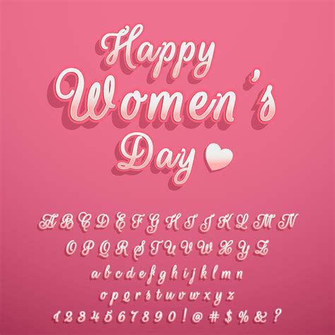 Cute Script Feminine Pink Text Effect 25421293 Vector Art At Vecteezy