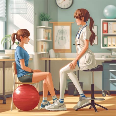 Una Foto De Una Chica Y Un Hombre Haciendo Ejercicio Con Una Pelota Imagen Premium Generada Con Ia