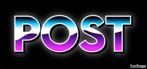 Post Text Effect And Logo Design Word