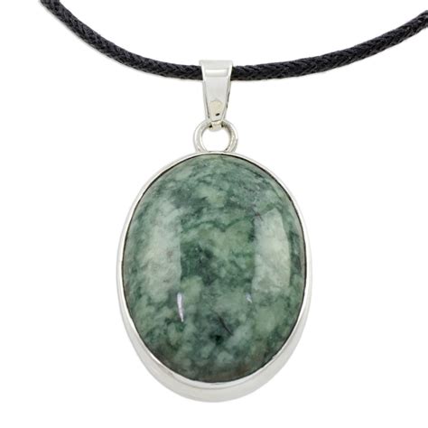 Novica Jade Pendant Necklace Maya Treasure