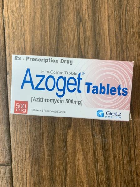 Azoget Tablets 500mg Nhathuocyentrang