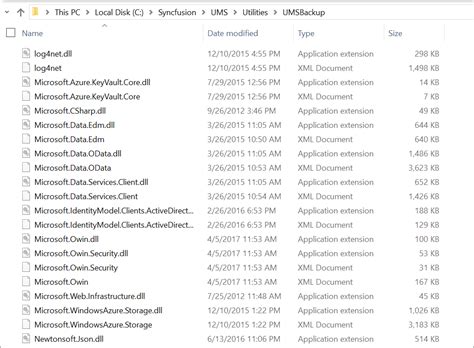 Database Backup Utility In The Syncfusion User Management Server